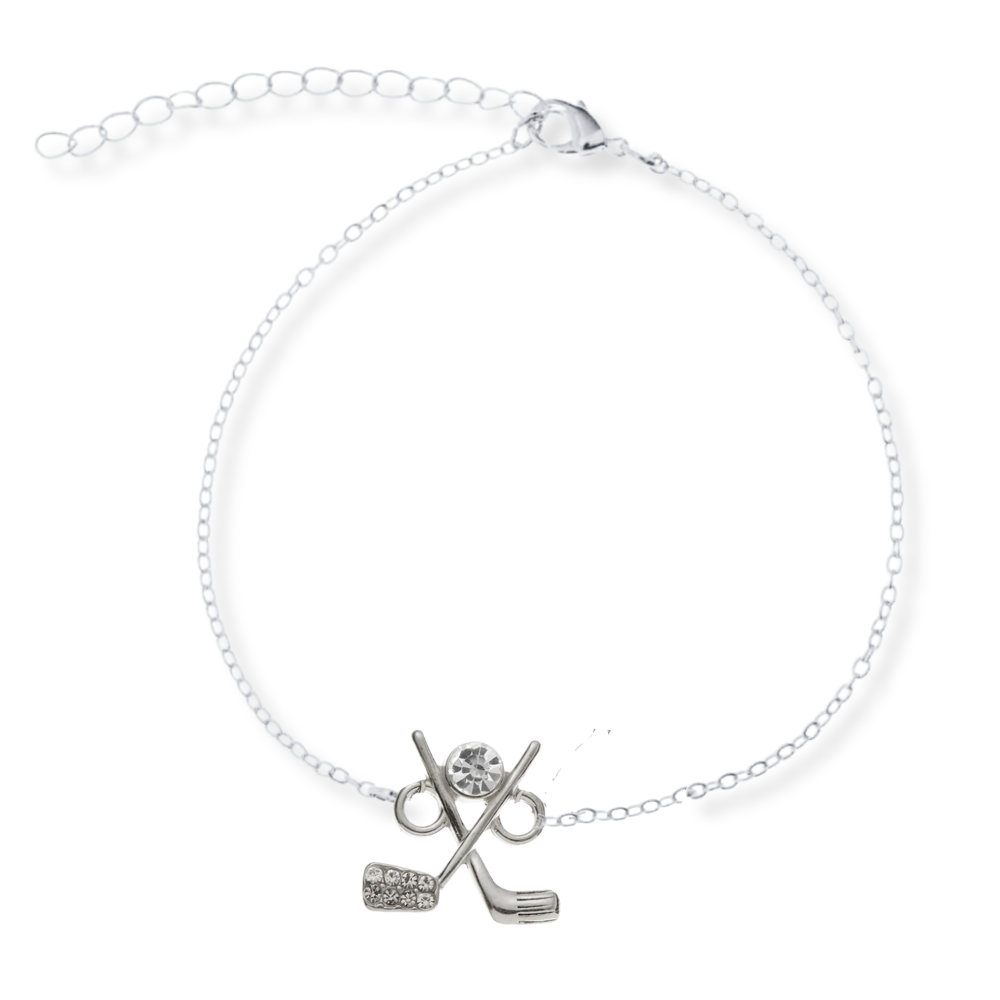 Golf Charm Chain Bracelet - Born to Rally