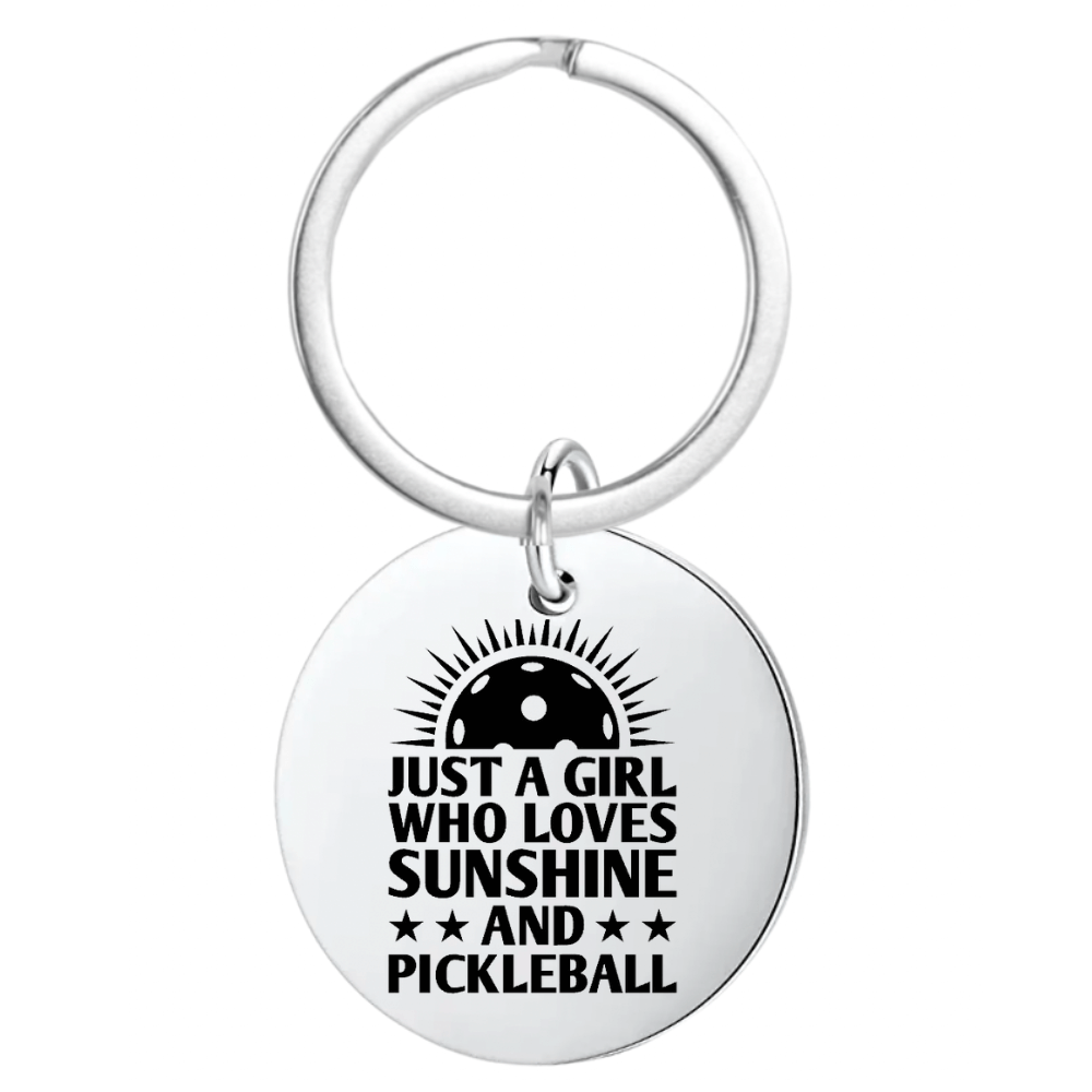 Girl That Loves Pickleball & Sunshine - Keychain | Born to Rally