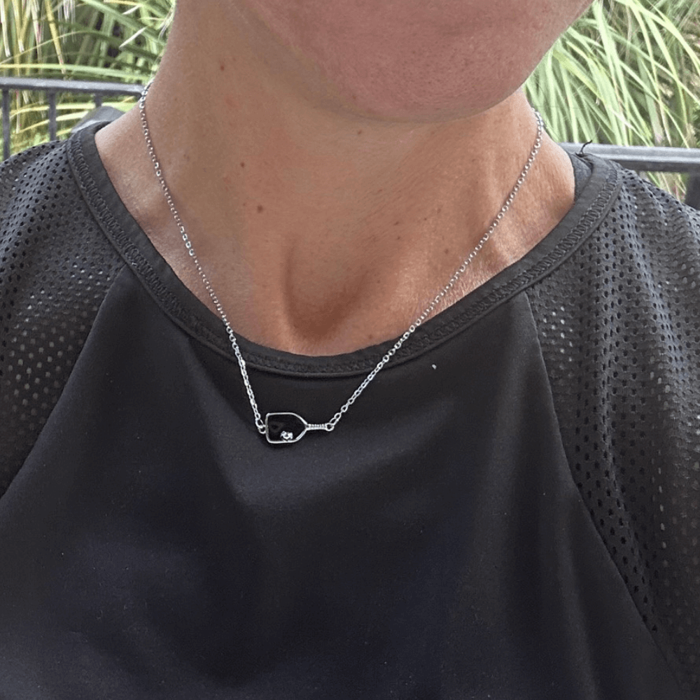 Pickleball Necklace with Paddles in Different Colors | Born to Rally