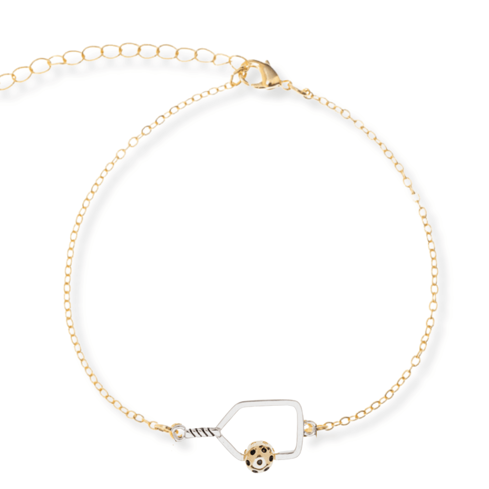 Two-Tone Pickleball Chain Bracelet - Pick Color | Born to Rally