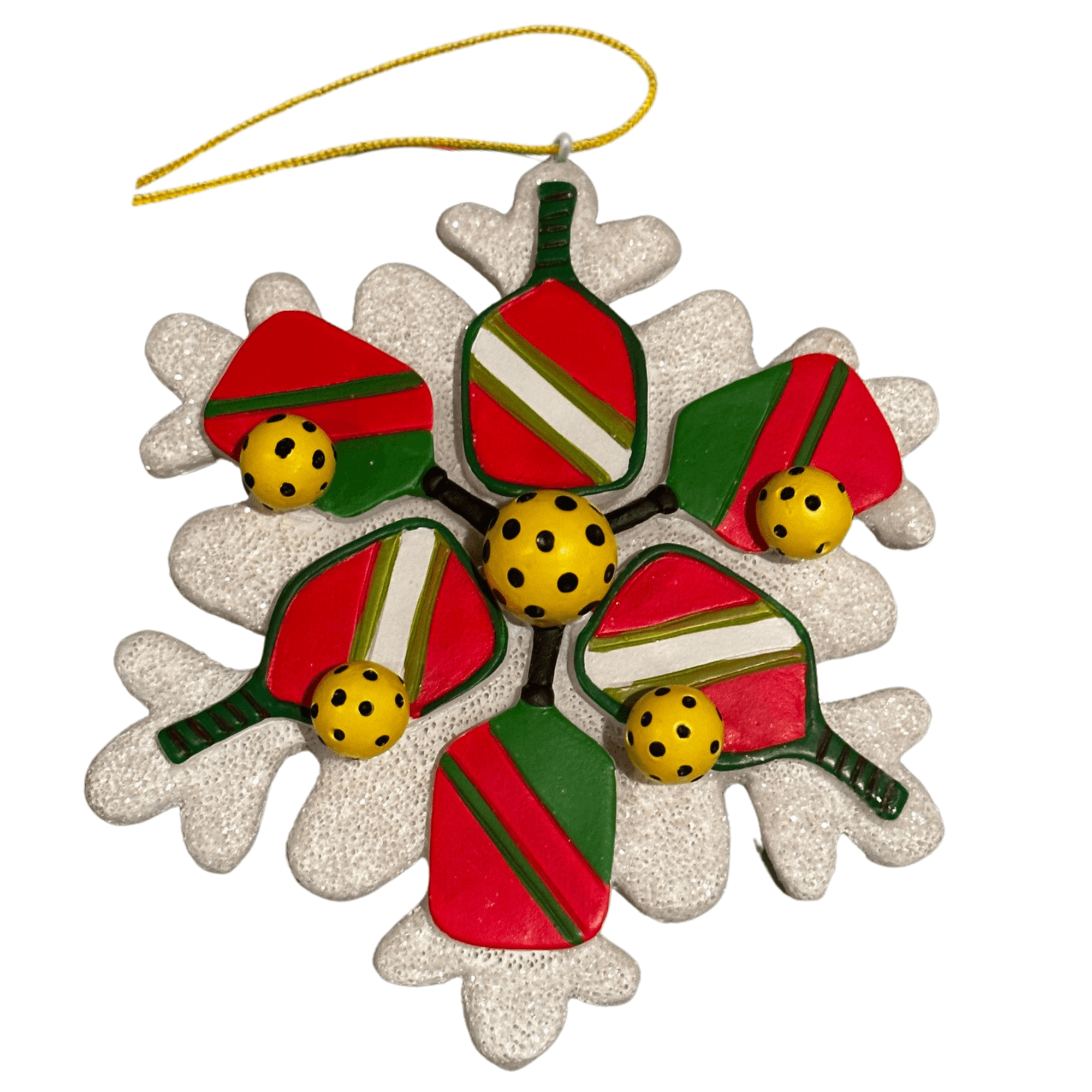 Pickleball Snowflake Christmas Ornament | Born to Rally