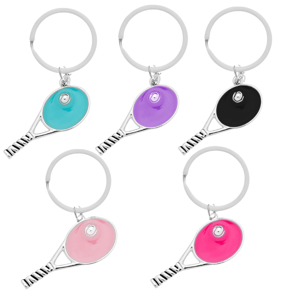 Tennis Racket Keychain - Satisfaction Guaranteed | Born to Rally