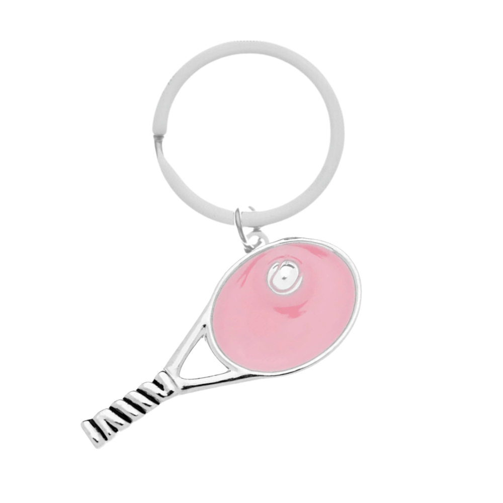 Tennis Racket Keychain - Satisfaction Guaranteed | Born to Rally