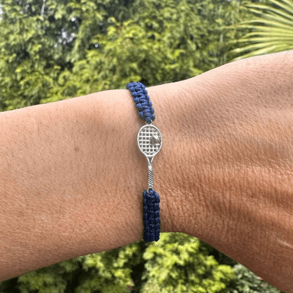 Tennis Racket Adjustable Rope Bracelet - Pick Color | Born to Rally