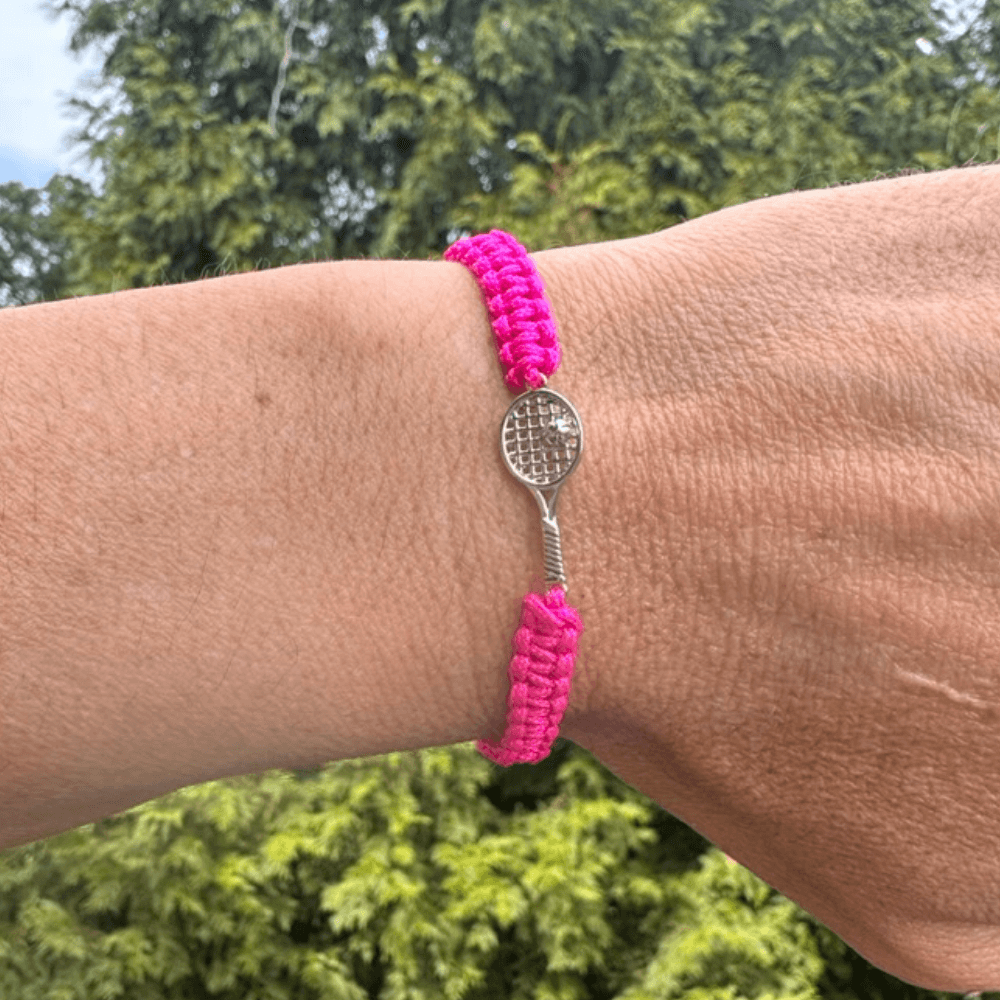 Tennis Racket Adjustable Rope Bracelet - Pick Color | Born to Rally