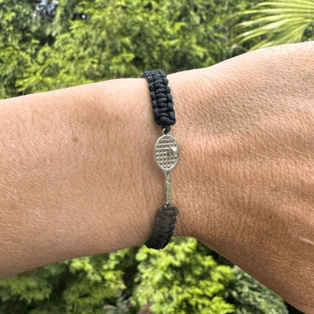 Tennis Racket Adjustable Rope Bracelet - Pick Color | Born to Rally