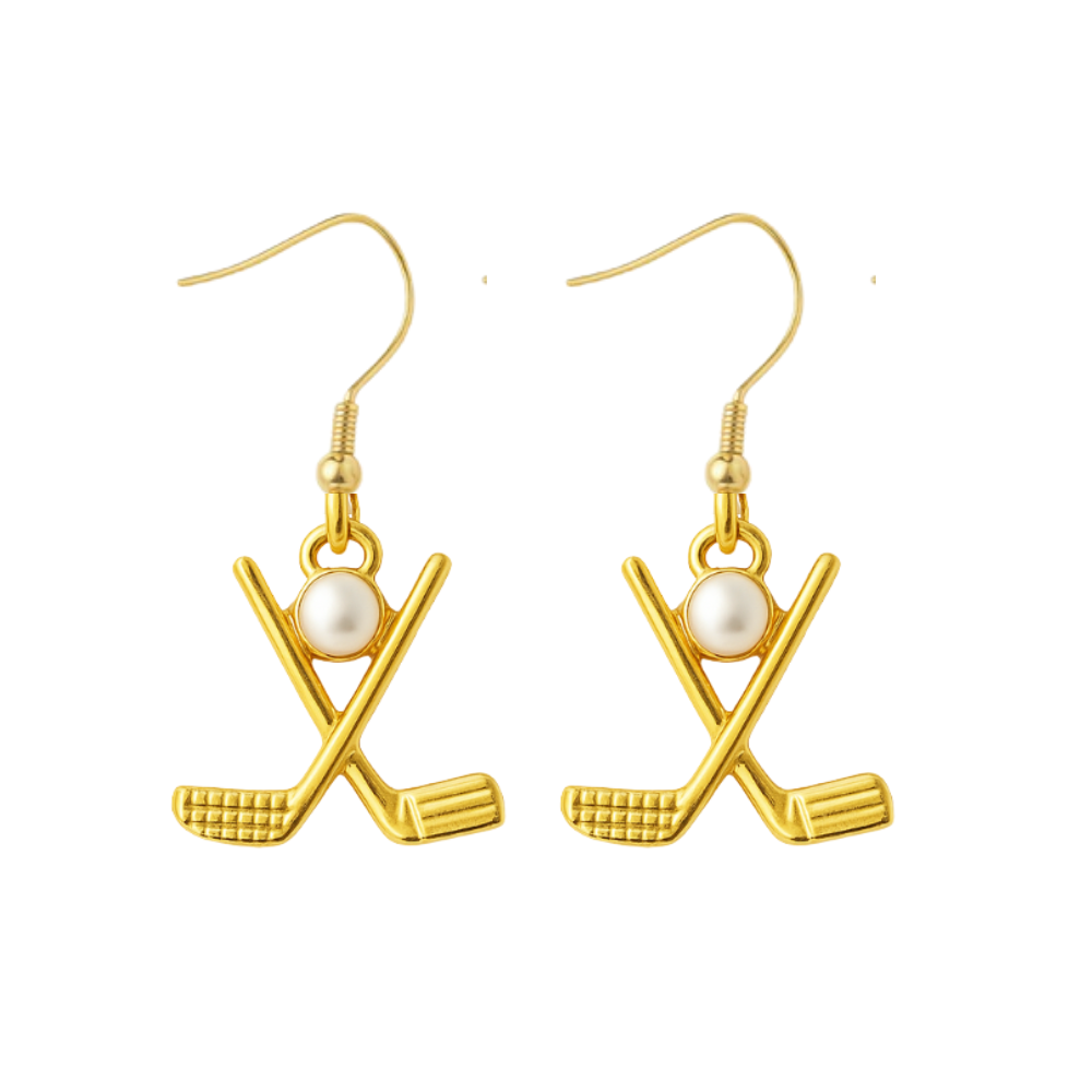 Golf Pearl Dangle Earrings - Born to Rally