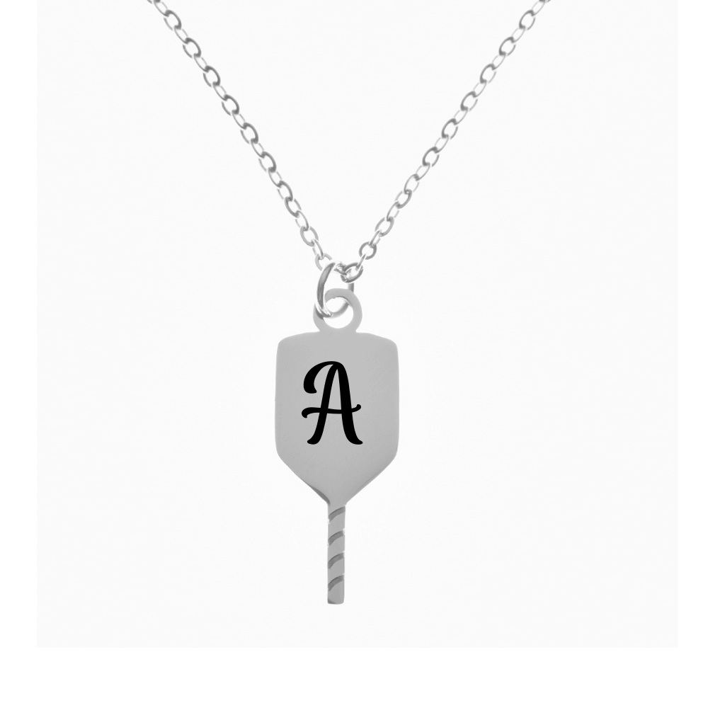 Personalized Pickleball Paddle Necklace with Name | Born to Rally
