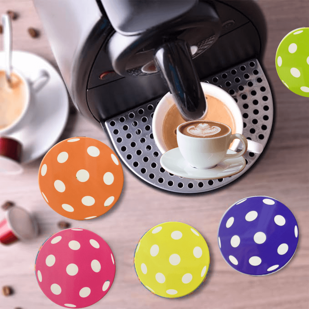 Pickleball Ball Coasters - Different Colors - 6 pc Set | Born to Rally