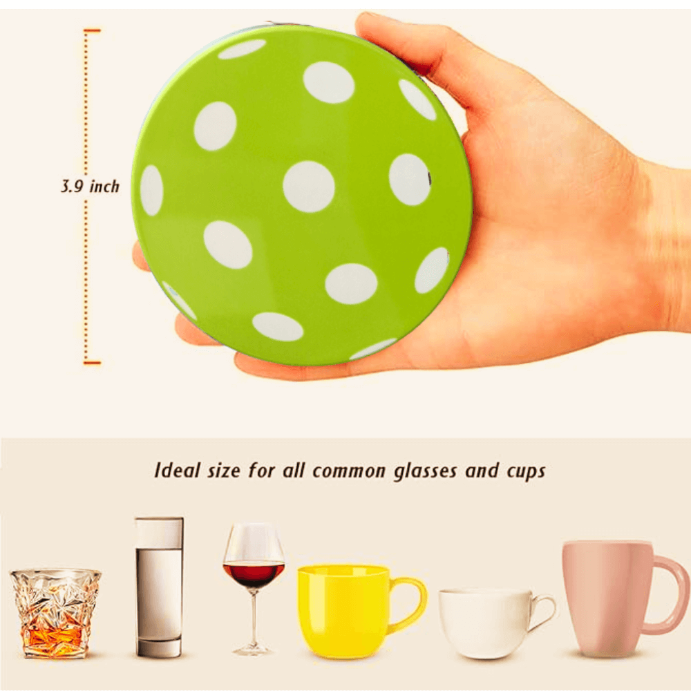 Pickleball Ball Coasters - Different Colors - 6 pc Set | Born to Rally