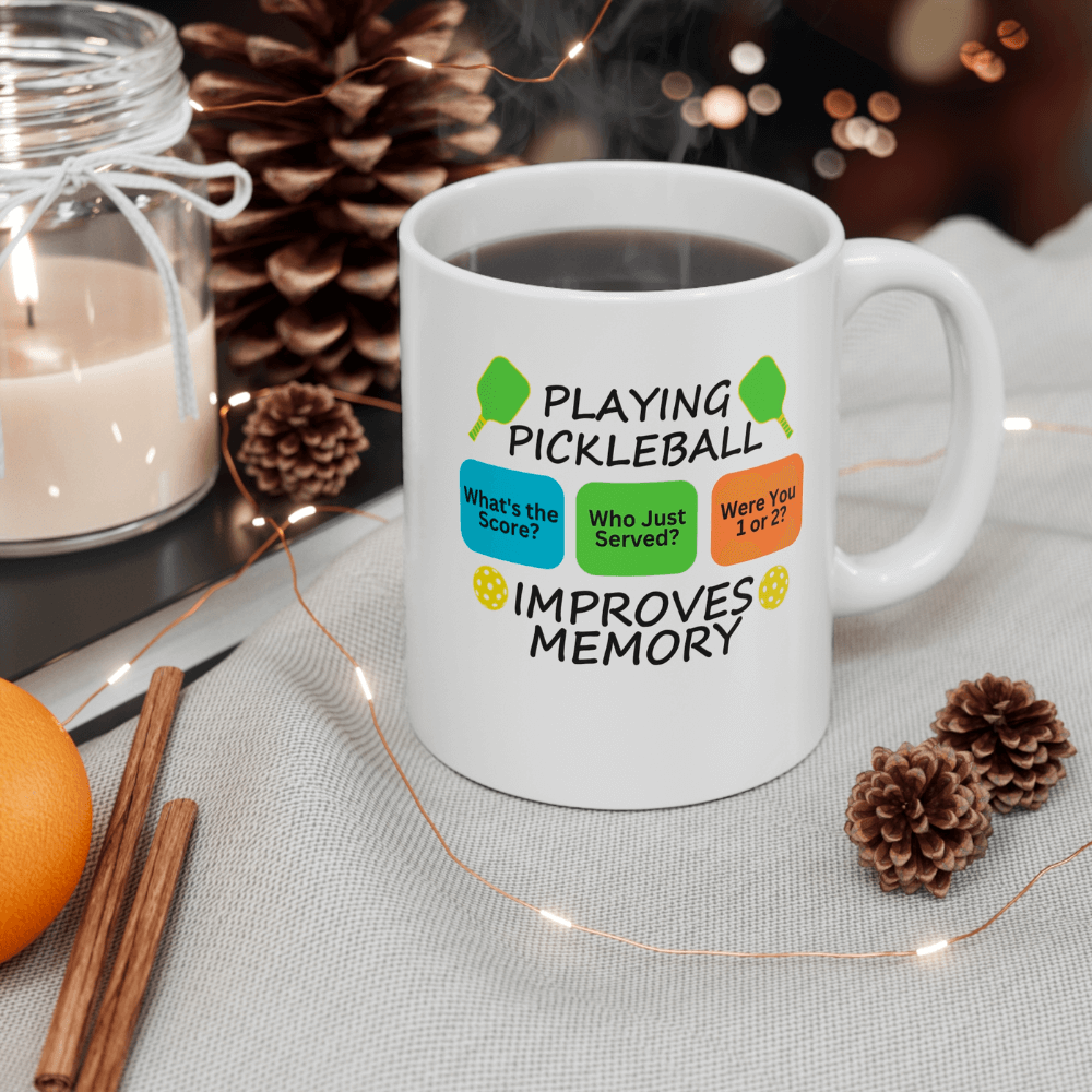 Pickleball Mug - Improves Memory | Born to Rally