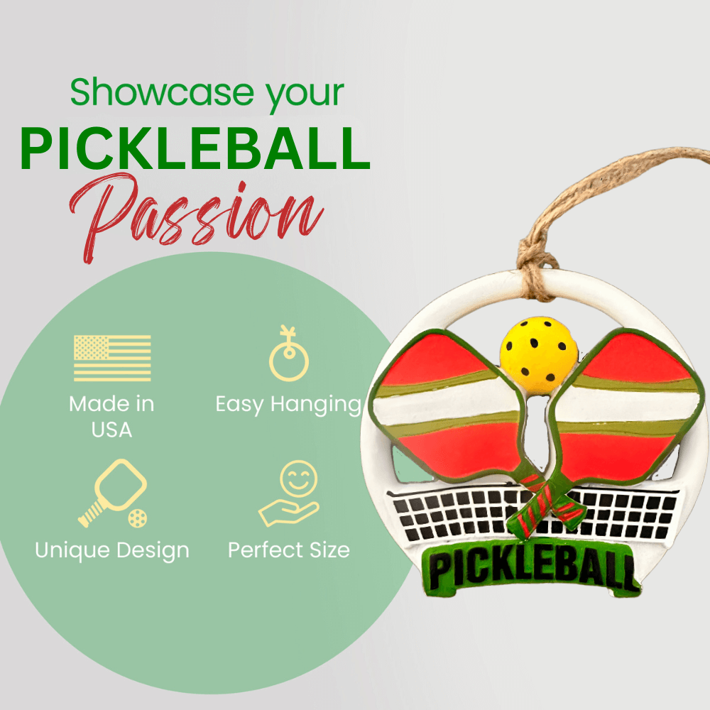 Pickleball Christmas Ornament - Christmas Gift | Born to Rally