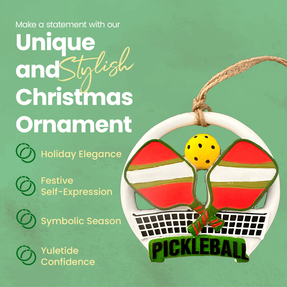 Pickleball Christmas Ornament - Christmas Gift | Born to Rally