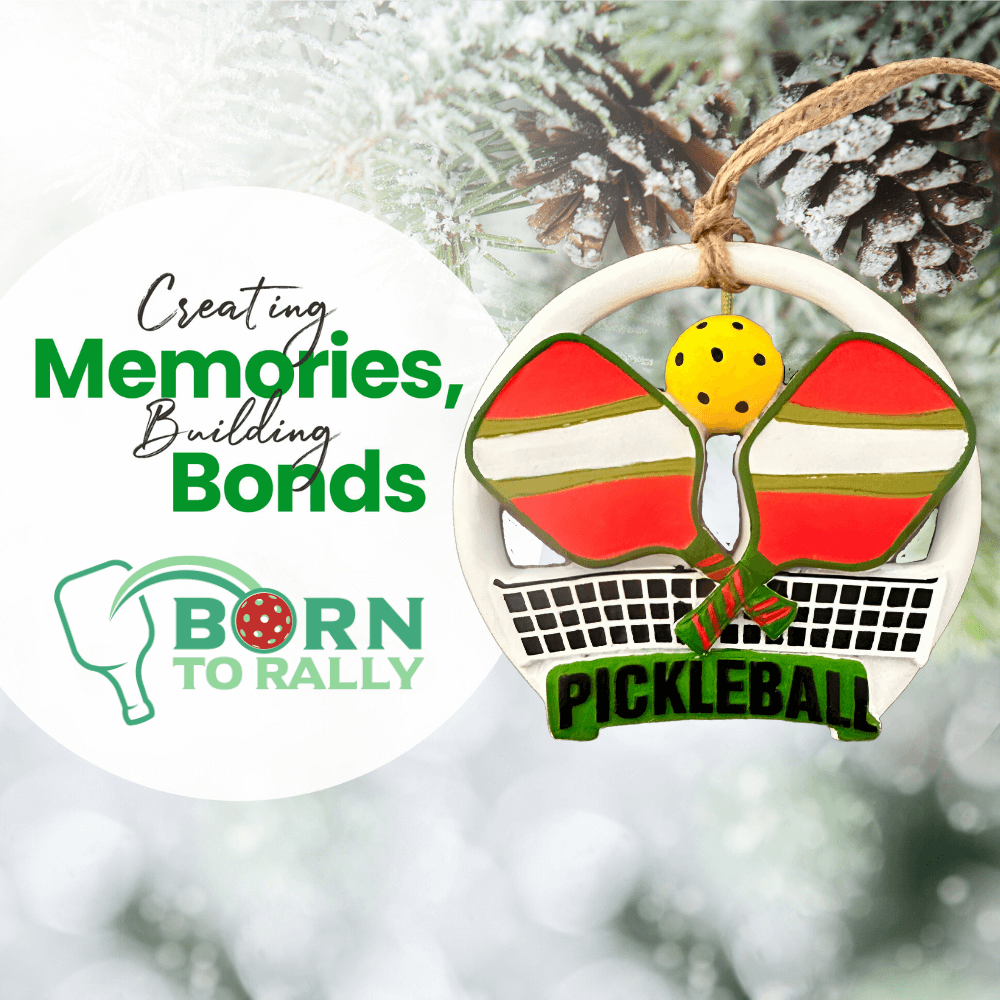 Pickleball Christmas Ornament - Christmas Gift | Born to Rally