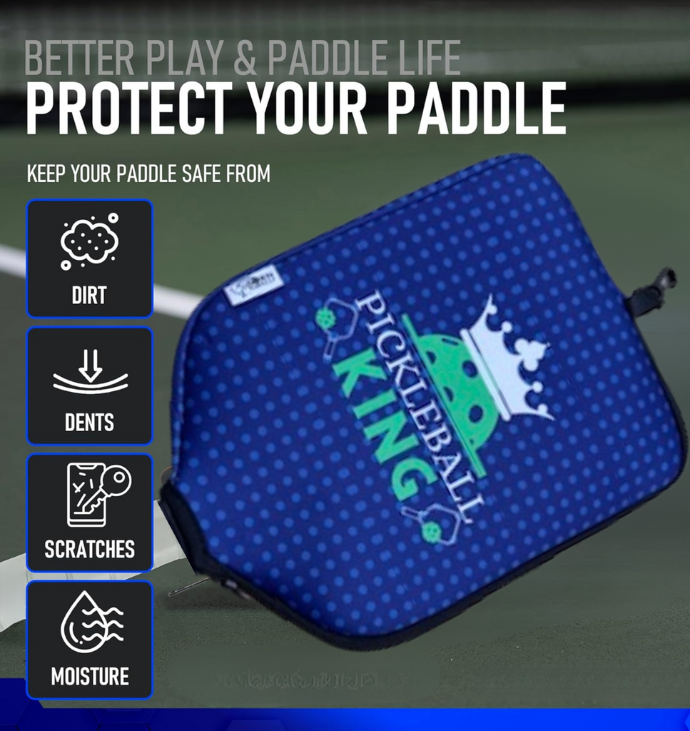 Pickleball King Paddle Cover - Born to Rally