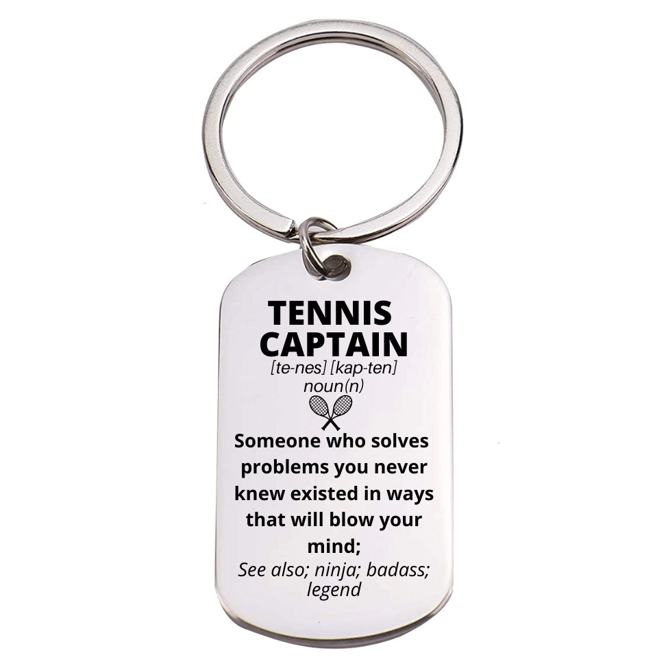 Tennis Captain Keychain - Handmade in the USA | Born to Rally