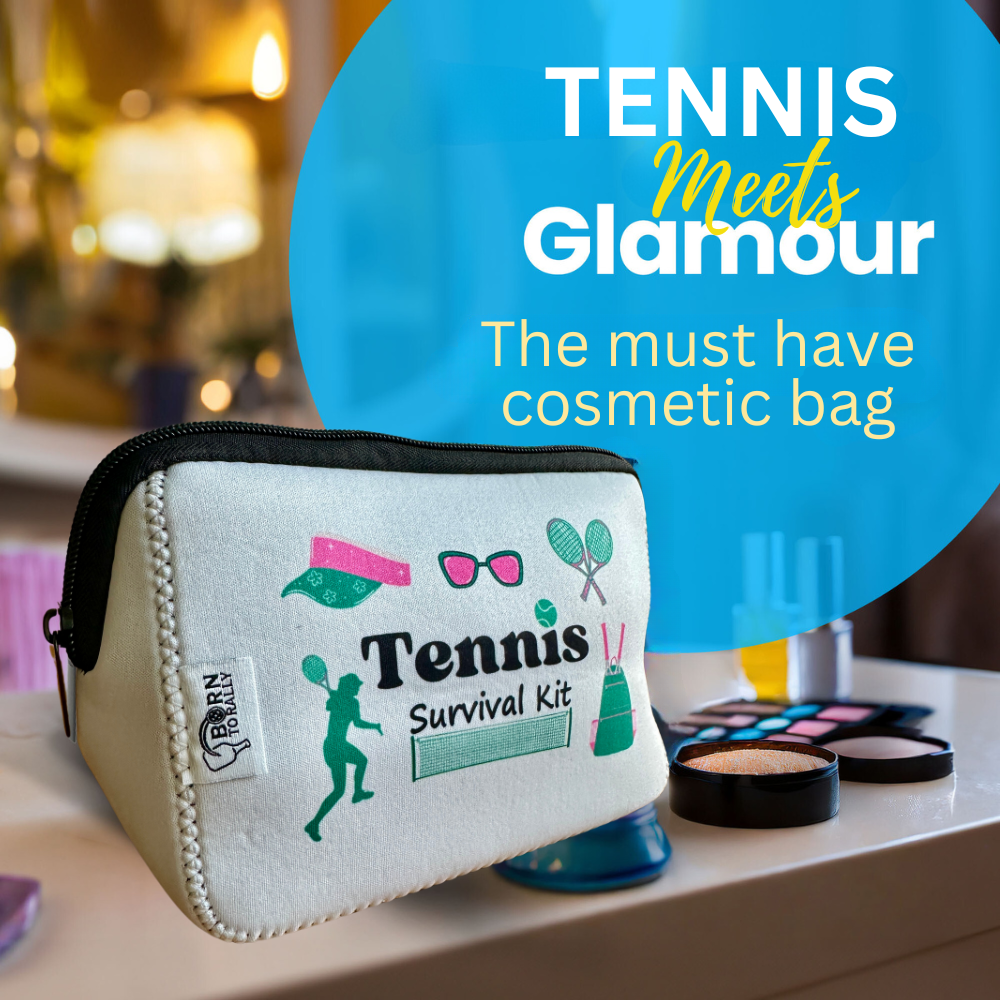 Tennis Survival Cosmetic Bag | Born to Rally
