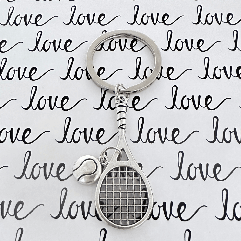 Tennis Racket Keychain - Satisfaction Guaranteed | Born to Rally