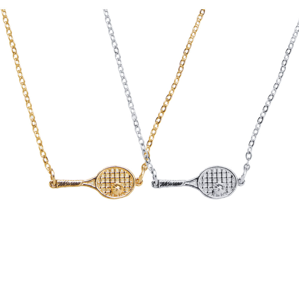 Tennis Racket Necklace - Gold - Made in the USA | Born to Rally
