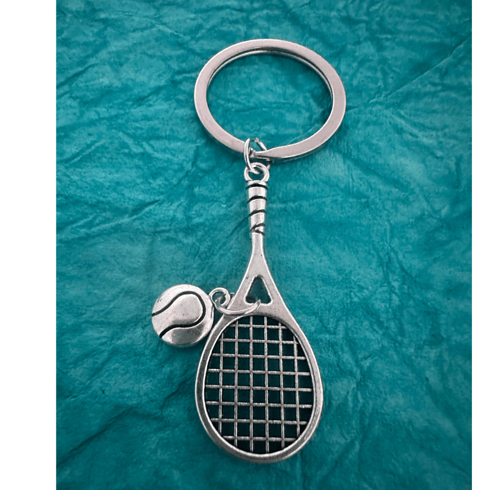 Tennis Racket Keychain - Satisfaction Guaranteed | Born to Rally