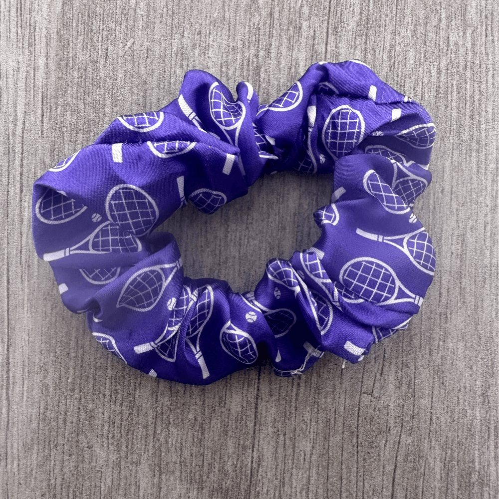 Tennis Scrunchie with Tennis Pattern Design | Born to Rally