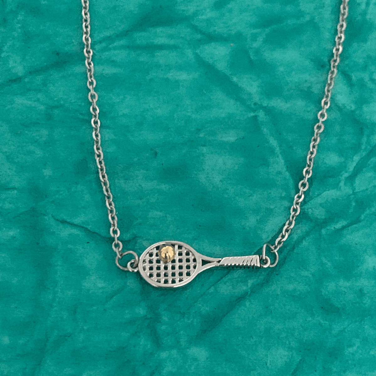 Tennis Racket Necklace - Silver - USA Made | Born to Rally