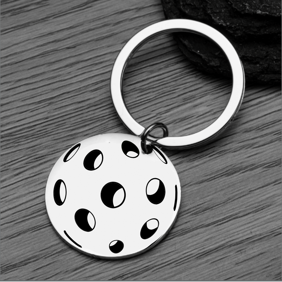 Pickleball Ball Keychain - Handmade in the USA | Born to Rally